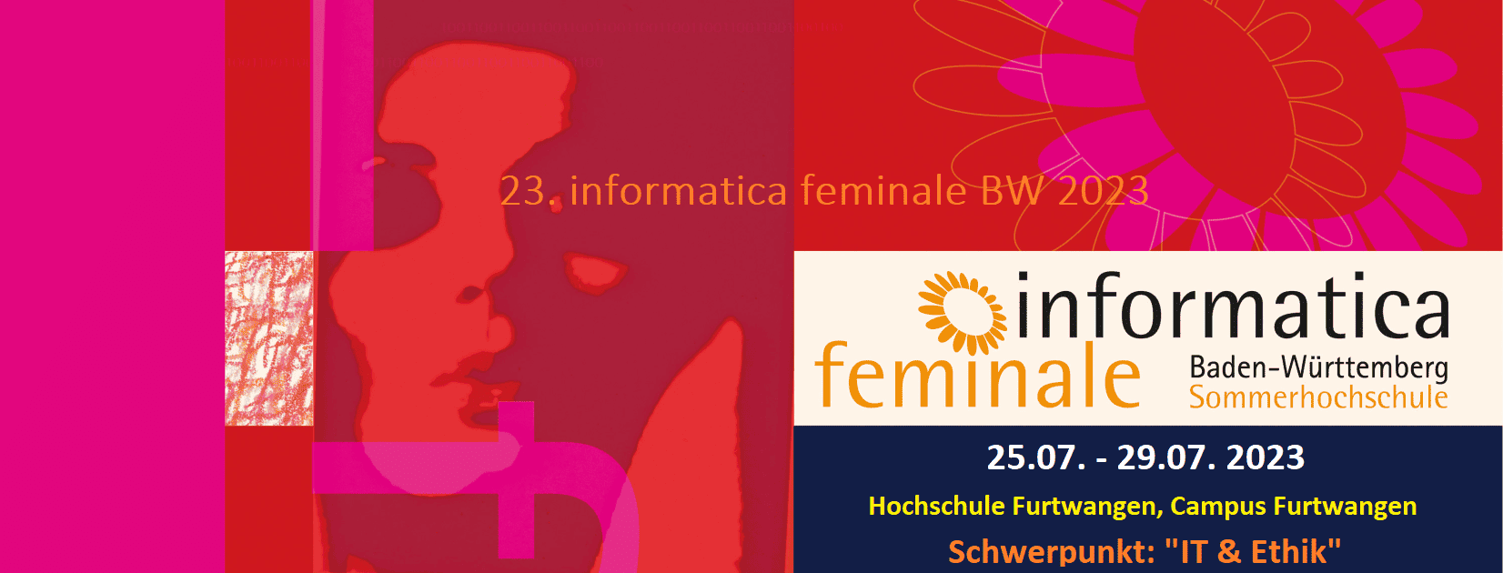 23. informatica feminale BW 2023 | 25. - 29.7.2023 | Hochschule ...